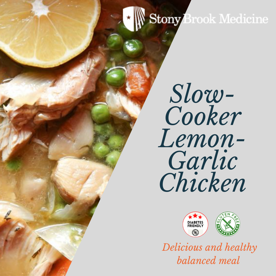 Slow-Cooker Lemon-Garlic Chicken – Stony Brook Medicine Target Fitness